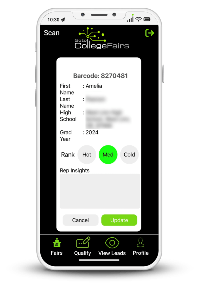 College Fair Scanning App | Scan Student Data Quickly and Securely ...